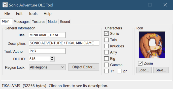 Sonic Adventure DLC tool: GUI version released – PkR's homepage