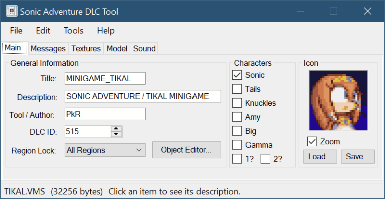 Sonic Adventure DLC tool: GUI version released – PkR's homepage